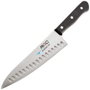 mac knife series hollow edge chef’s knife, 8-inch, 8 inch, silver