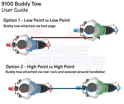 Chase Harper USA 9100 - Buddy Tow - Tough Military spec Nylon Webbing (1785 lb. Test) 12' x 1" - Black