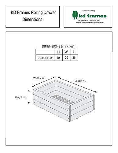 Rolling Under Bed Storage Drawer - Set of 2