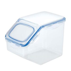 locknlock easy essentials food lids (flip-top) / pantry storage, bpa free, top-21 cup-for beans, clear