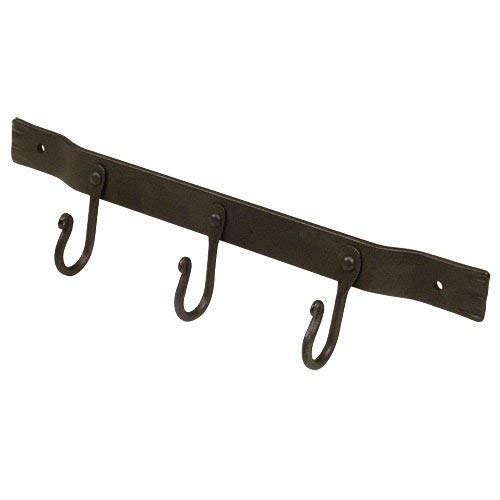 Minuteman International, 3-Hook Wall Bracket, Black