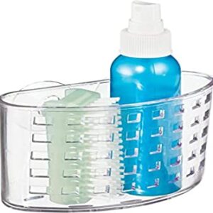 iDesign Durable Organizer Bath Suction, Small, Clear