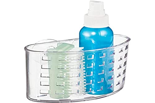 iDesign Durable Organizer Bath Suction, Small, Clear