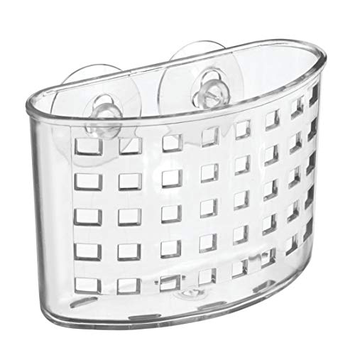 iDesign Durable Organizer Bath Suction, Small, Clear