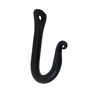 minuteman international, single hook wall bracket, black