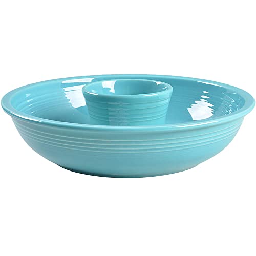 Fiestaware Turquoise 833 Chip-n-Dip Set