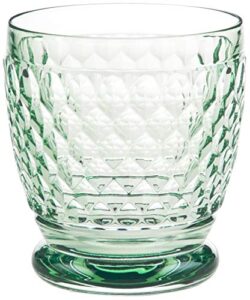 villeroy & boch boston old-fashioned glasses set of 4, green