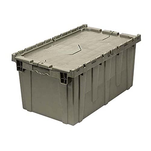 Quantum Storage Systems QDC2717-12, Attached Lid Container, 2.5 Cu Ft, 27" x 17" x 12", Gray