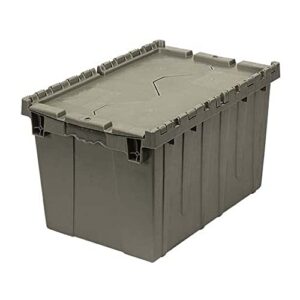 quantum storage systems, qdc2115-12, attached lid container, 1.67 cu ft, gray, 21″ x 15″ x 12″, other