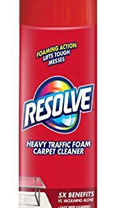 Resolve High Traffic Carpet Foam, 22 oz Can, Cleans Freshens Softens & Removes Stains