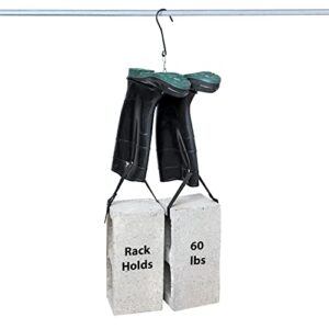 Rack'Em Wader Boot Hanger for Fishing Waders - Boots - Shoe Dryer - Footwear Storage Rack – The Snake 1 Pair Hanging Hook – Heavy Duty