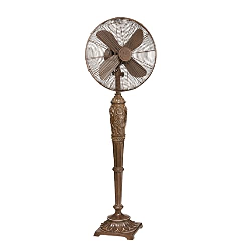 CC Home Furnishings 55" Extravagant Royal Victorian Oscillating Indoor Standing Floor Fan