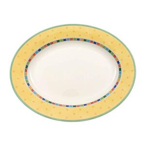 villeroy & boch twist alea limone oval platter, 16.5