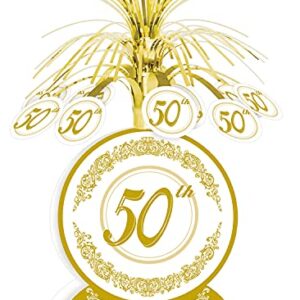 50th Anniversary Centerpiece Party Accessory (1 count) (1/Pkg)