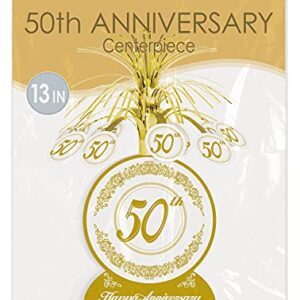 50th Anniversary Centerpiece Party Accessory (1 count) (1/Pkg)