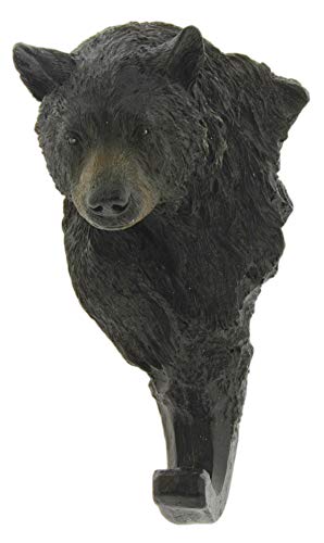 Black Bear Coat Hook, 6", (Wall Mounted)