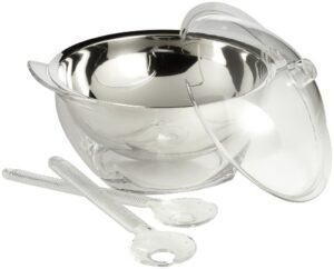 prodyne ic-30 iced salad bowl, 4 qt, off-white