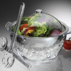 Prodyne IC-30 ICED Salad Bowl, 4 Qt, Off-white