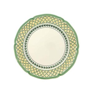 villeroy & boch french garden orange dinner plate, 10.25 in, white/multicolored