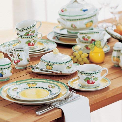 Villeroy & Boch French Garden Fleurence Pickle Dish/Gravy Stand, 9.5 in, White/Multicolored