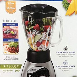 Oster 6812-001 Core 16-Speed Blender with Glass Jar, Black