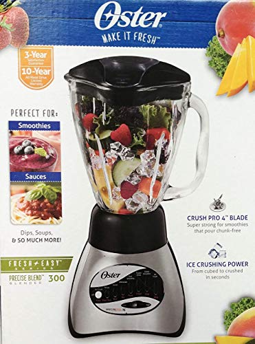 Oster 6812-001 Core 16-Speed Blender with Glass Jar, Black