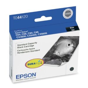 epson durabrite standard capacity inkjet cartridge (black) (t044120)