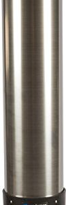 San Jamar C3500P Stainless Steel Pull Type Beverage Cup Dispenser, Fits 32oz to 46oz Cup Size, 4" to 4-7/8" Rim, 23-1/2" Tube Length