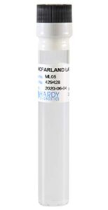 mcfarland standard, latex equivalent # 0.5, 8ml fill, 16x100mm tube, by hardy diagnostics