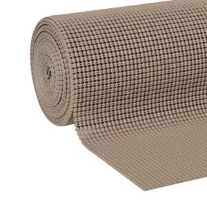 Duck Non-Adhesive Shelf Liner Select Grip EasyLiner, 12-inch x 20 Feet, Brownstone, Sq Ft