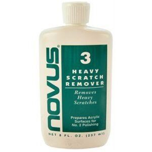 novus #3 acrylic heavy scratch remover, 8 oz