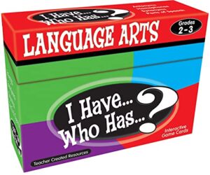 teacher created resources grades 2-3 language arts game multi, 5-1/2 x 4 x 1-3/4