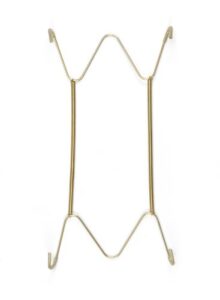 tripar 15-30-inch brass plate wire wall plate hanger