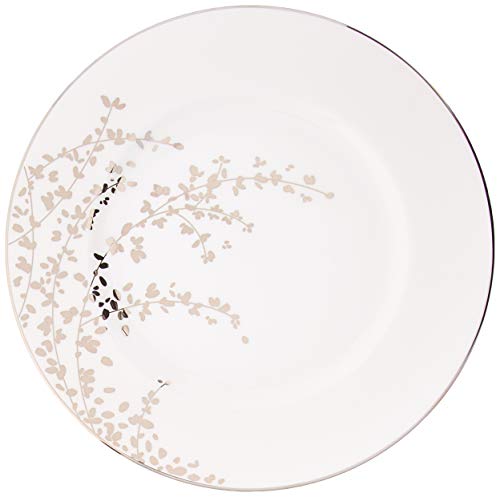 Kate Spade Gardner Street Platinum Dinner Plate, 1.50 LB, Metallic