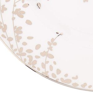 Kate Spade Gardner Street Platinum Dinner Plate, 1.50 LB, Metallic