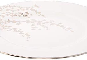 Kate Spade Gardner Street Platinum Dinner Plate, 1.50 LB, Metallic