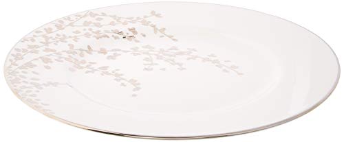 Kate Spade Gardner Street Platinum Dinner Plate, 1.50 LB, Metallic