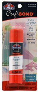 elmer’s craft bond extra-strength glue stick, 1-pack, blue