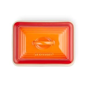 Le Creuset Stoneware European Butter Dish, Flame