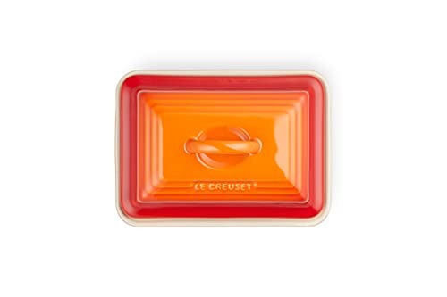 Le Creuset Stoneware European Butter Dish, Flame