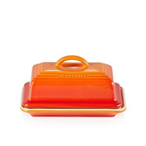 Le Creuset Stoneware European Butter Dish, Flame