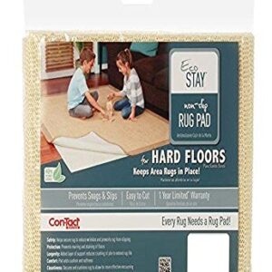 Con-Tact Rug Pad 3x5, Non-Slip Area Rug Pad, Eco-Stay for Hard Floors