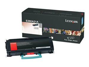 lexmark e260a21a black print toner cartridge for printer e260/e36x/e46x