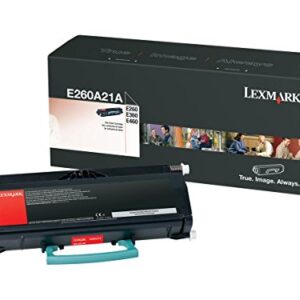 Lexmark E260A21A Black Print Toner Cartridge for Printer E260/E36X/E46X