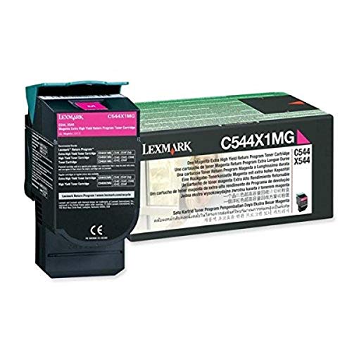 Lexmark C544X1MG C544 C546 X544 X546 X548 Toner Cartridge (Magenta) in Retail Packaging