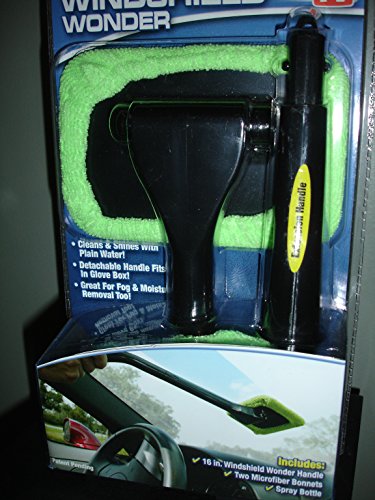 Telebrands Windshield Wonder Microfiber Long Handled Cleaning Tool