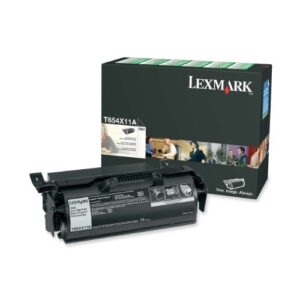 lexmark t654x11a t654 t654n t654dn t654dtn toner cartridge return program (black) in retail packaging