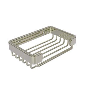 allied brass bsk-30sr rectangular soap shower basket, polished nickel