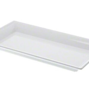 American Metalcraft MEL19 Endurance Melamine Rectangular Platter, 14.25" x 7.5", White