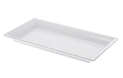 American Metalcraft MEL19 Endurance Melamine Rectangular Platter, 14.25" x 7.5", White